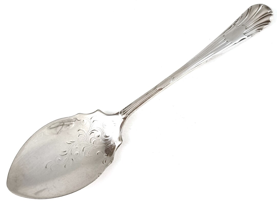 Antique Flatware, Jam Spoon, Preserve Spoon, Silver Plate, Elegant ...