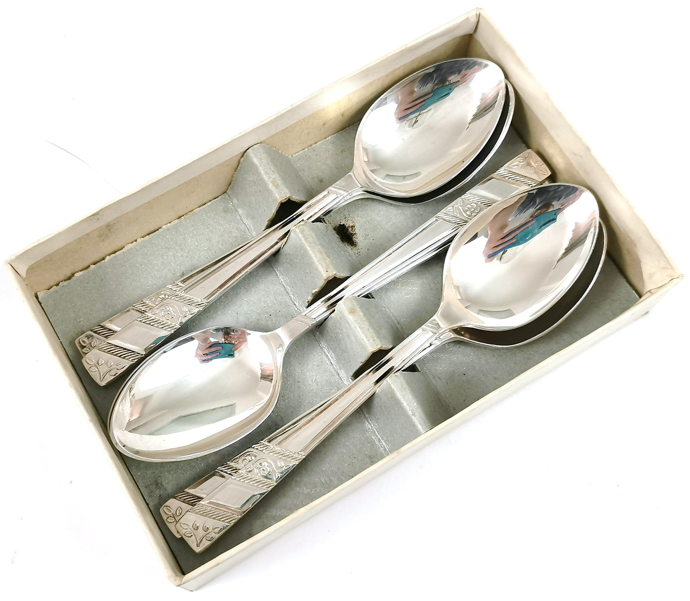 Kitchen & Dining Home & Living Set of 6 Vintage Viners Silver Rose ...