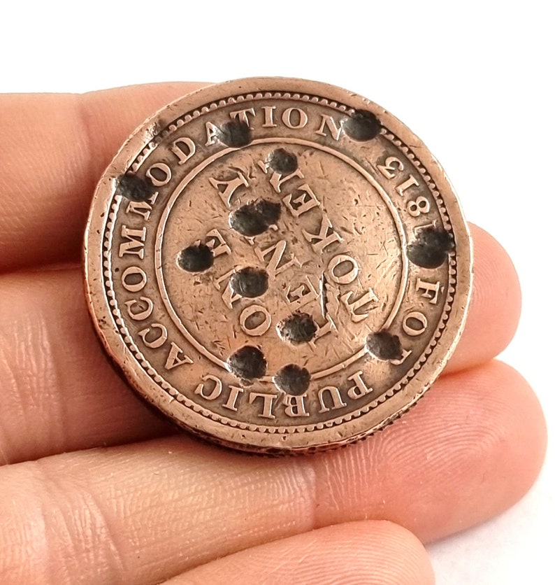 Unusual Antique Token Cotton Works Newcastle One Penny - Etsy