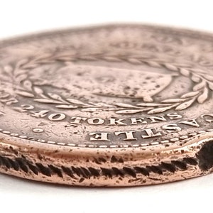 Unusual Antique Token, Cotton Works Newcastle, One Penny Token, 240 ...