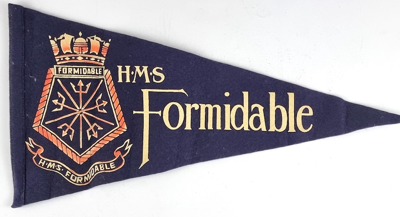 Second World War, HMS Formidable, Pennant & Cap Tally, Naval Documents ...