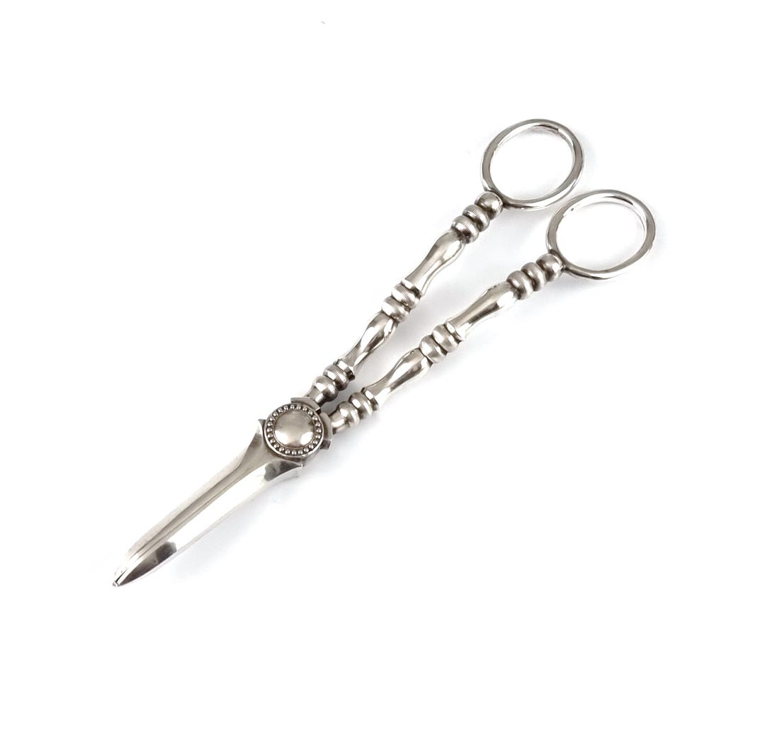 Antique Grape Scissors, Silver Plate, Elegant Flatware, Table ...