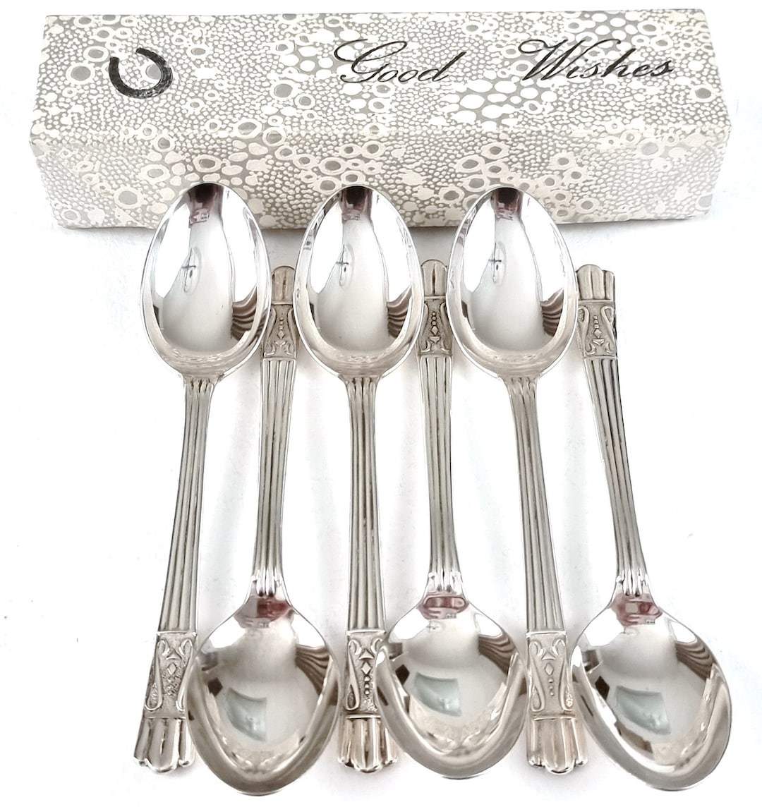 Boxed Set of Spoons, Coffee Spoons, Demitasse Spoons, Set of Six, Good ...