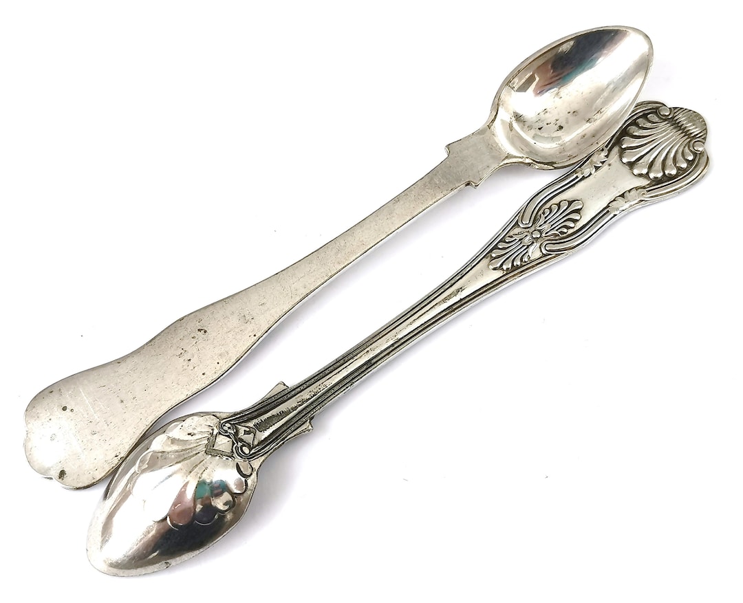 FREE POST - Extremely Rare, Pair of Condiment Spoons, Reverse Pattern ...