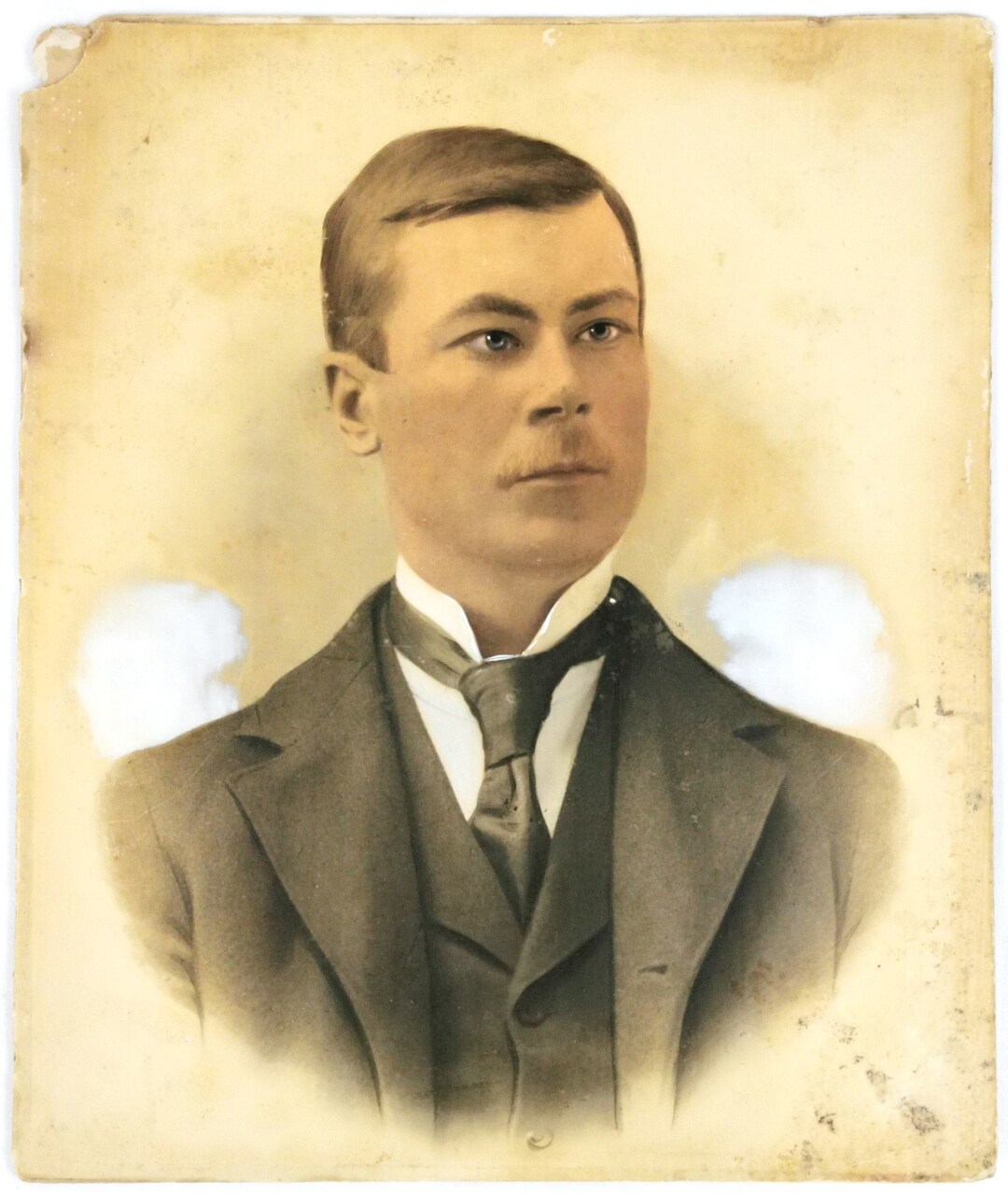 Victorian Male Portrait, Man of the House, Father of Three, Family ...