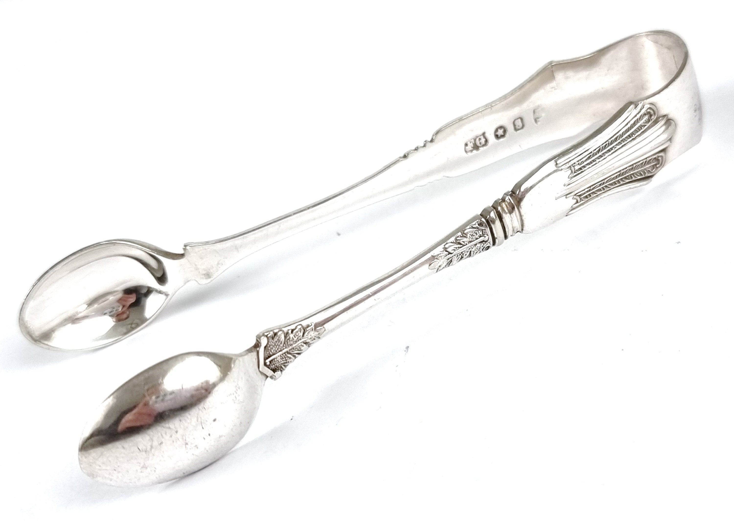 Cube Servers Victorian Table Antique Sugar Tongs Silver Plate Frederick ...