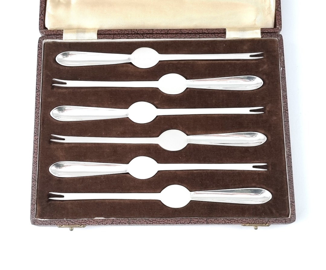 Boxed Lobster Picks, Set of Six, Seafood Course, Shellfish Eating ...