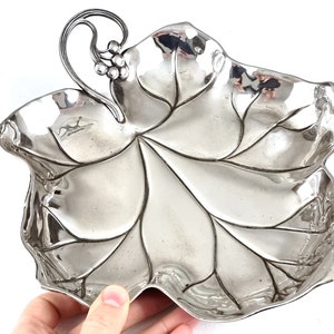 Unique Table Addition, Leaf Shaped Dish, WMF Tableware, Silver Plate ...
