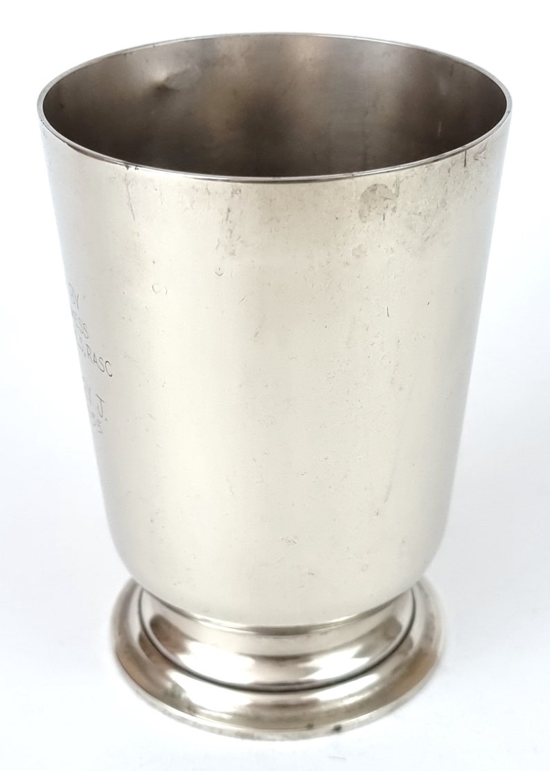 WORN Silver Plate, Vintage Pint Tankard, Military Presentation, 37/39 ...