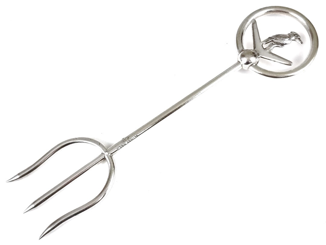 Vintage Serving Fork, Meat Fork, Bread Fork, Australian Silver Plate ...