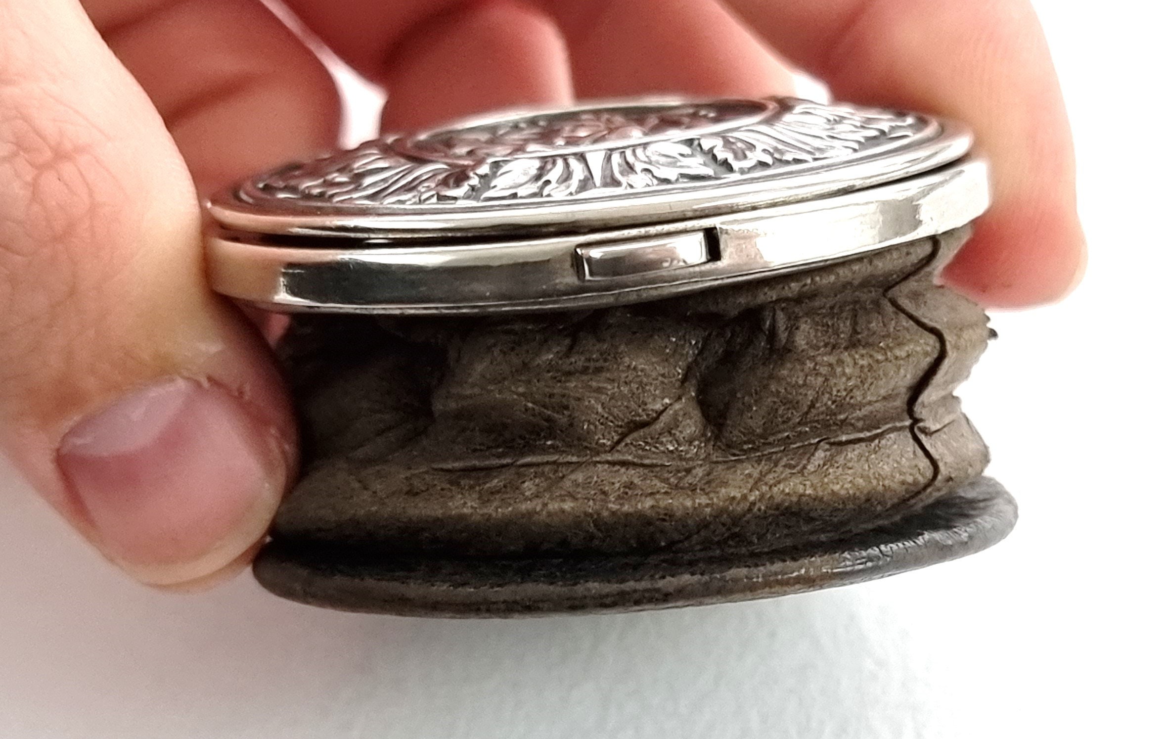 Unusual Antique, Concertina Coin Purse, Cherub Design, Acanthus Leaves ...