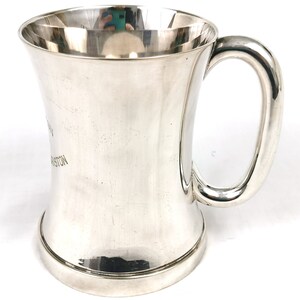 Historical Tankard, Concave Form, Silver Plate, HMS Wiston, HMS ...