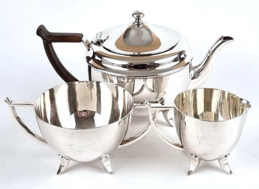 Striking Form, Antique Tea Set, Bachelor Three Piece, Silver Plate ...