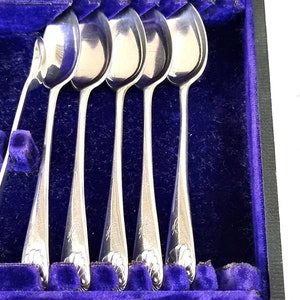 One Spoon Missing, Antique Cased Flatware, Spoons and Tongs, Eleven ...