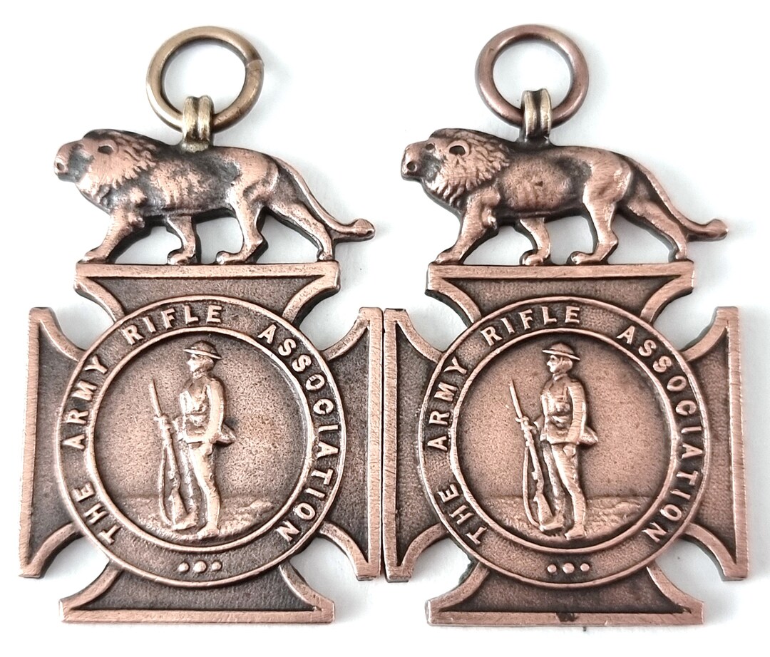 Vintage Fob Medals, Unique Pendants, Army Rifle Association, Regimental ...
