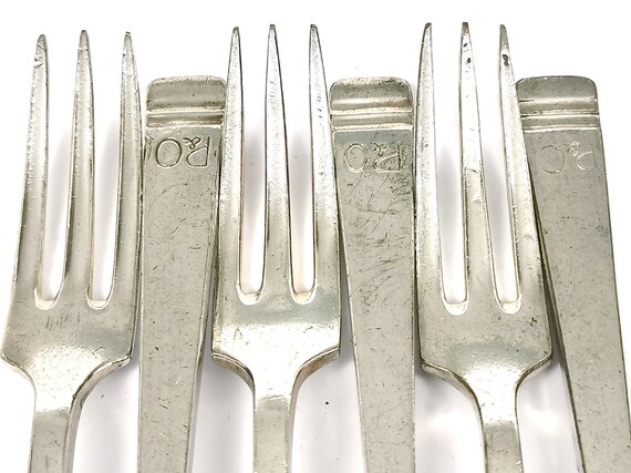 Memorabilia Orient Line Antique Set of Forks Antique Crested Four Forks ...