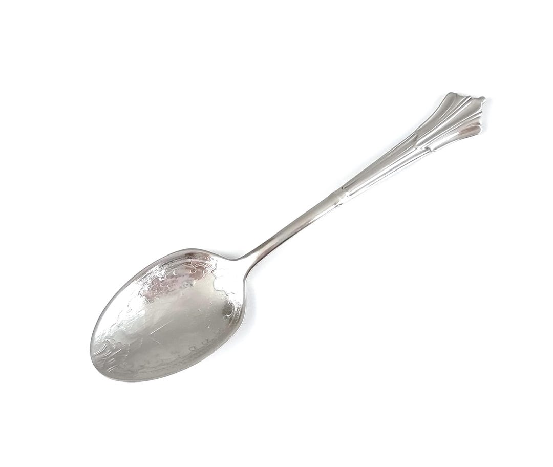 WORN Bowl Pattern, Antique Berry Spoon, Silver Plate, Albany Pattern ...
