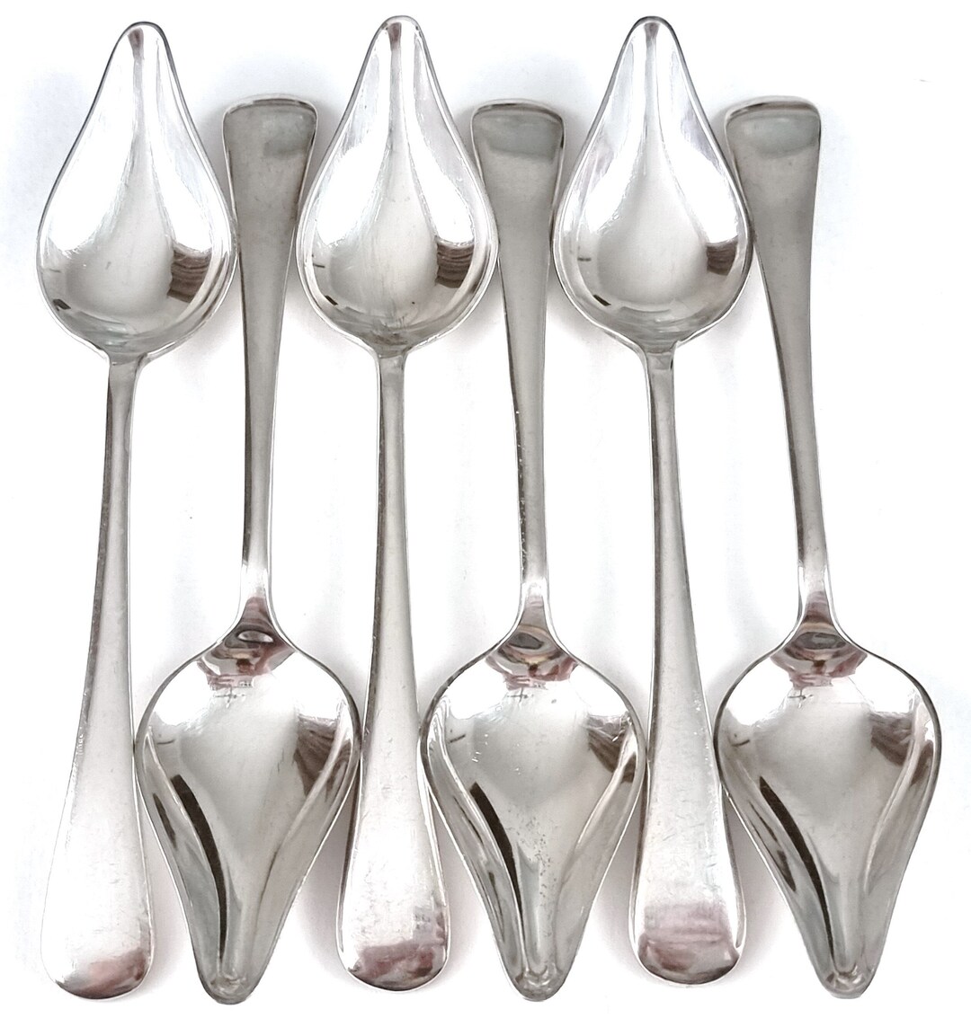 Unusual Set of Spoons, Grapefruit Spoons, Feeding Spoons, Set of Six ...