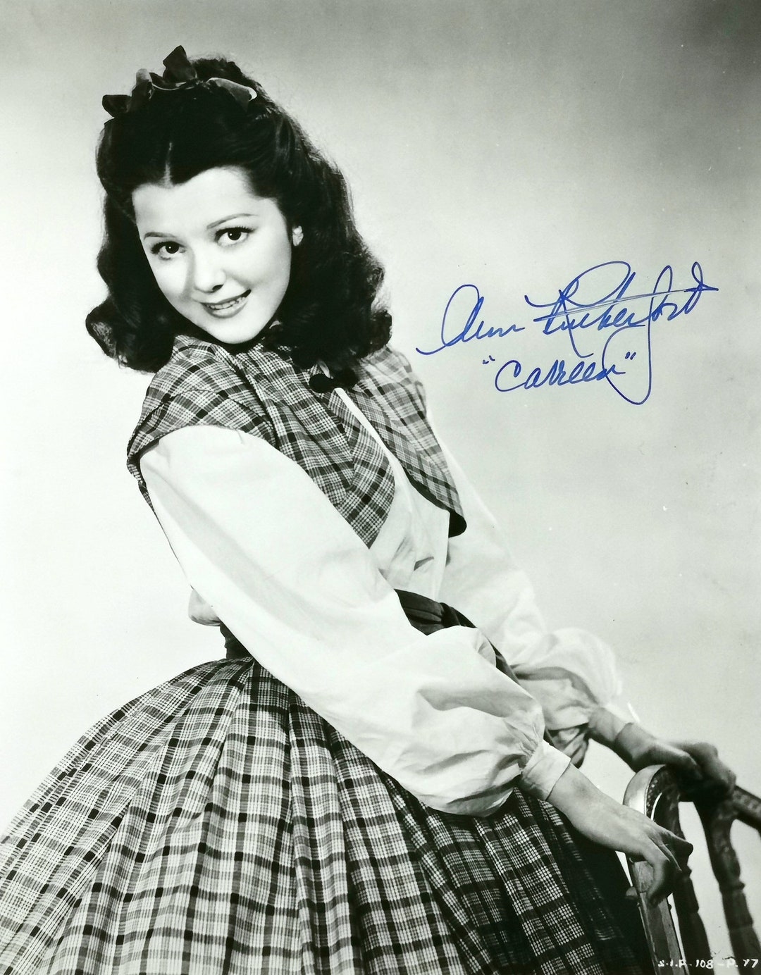 Vintage Signed Photograph, Ann Rutherford, Gone With the Wind, Careen ...