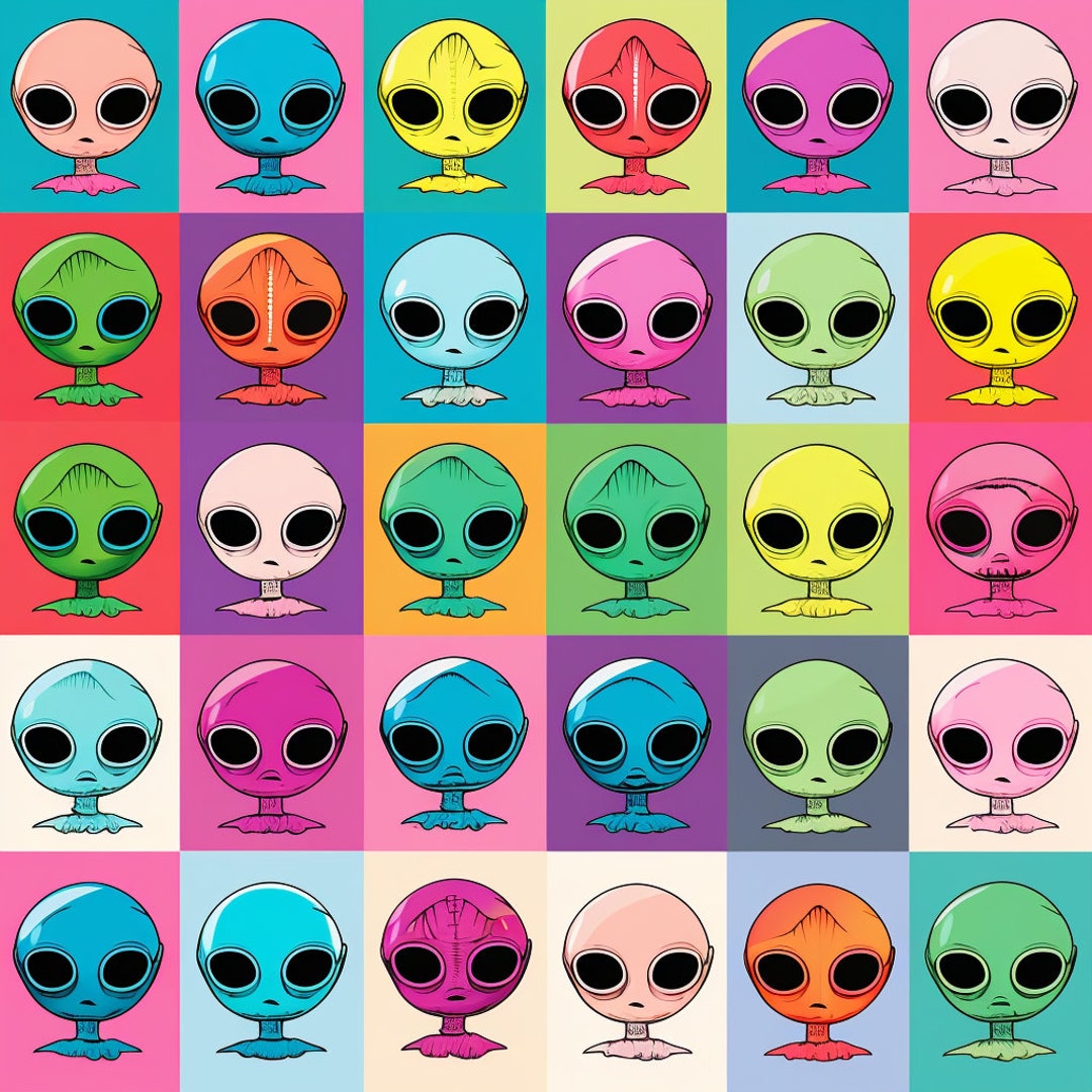 Alien Digital Download Print for Use in Art , Matching Clothing Sets ...