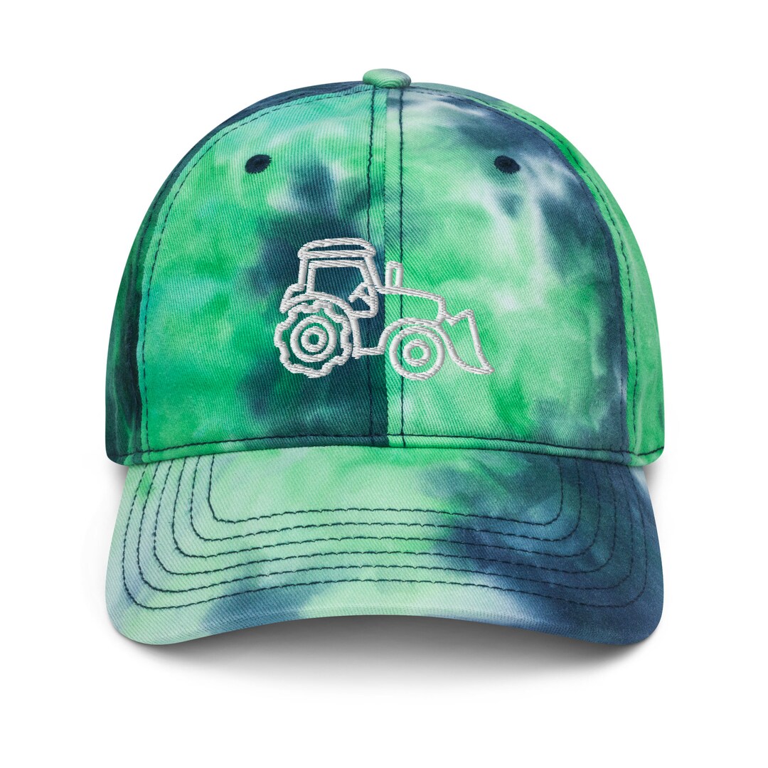 Tractor Tie Dye Hat Baseball Hat Tractor Baseball Cap Farmer Hat Farmer ...
