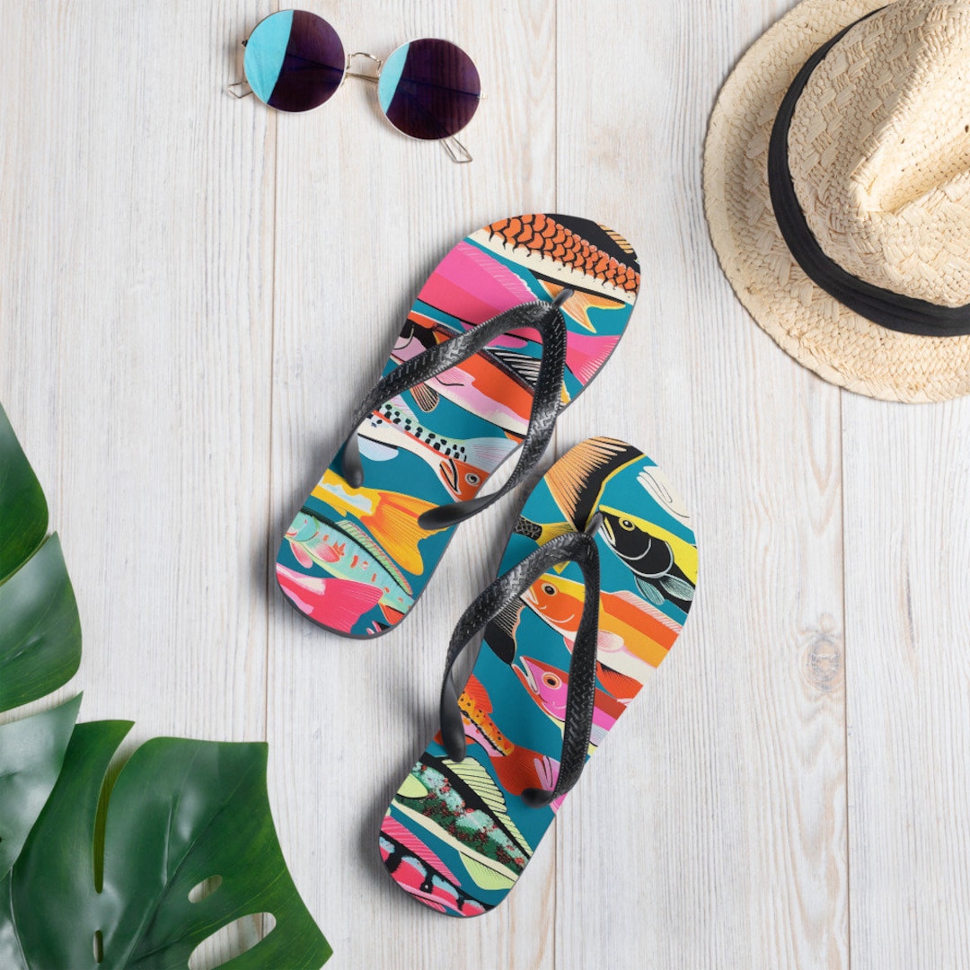 Colorful Fish Flip-flops Fish Flip Flops is Part of the Colorful Fish ...
