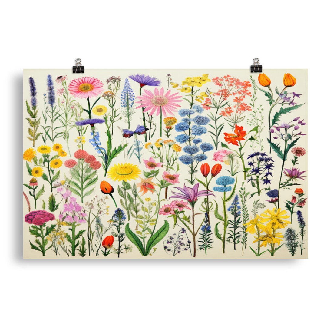 Wildflower Poster Wildflower Poster Art is Part of the Wildflower ...