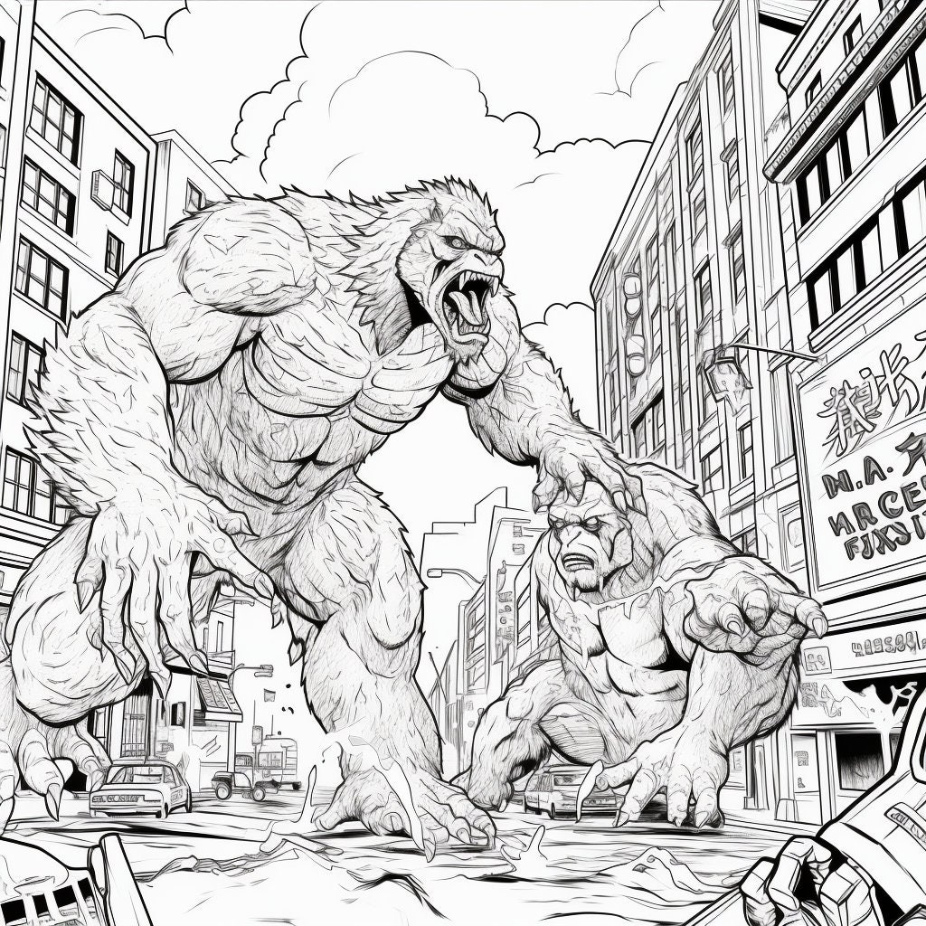 Hulk Vs Abomination Coloring Pages