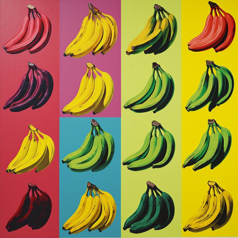 Modern Bananas Digital Download Art - Etsy