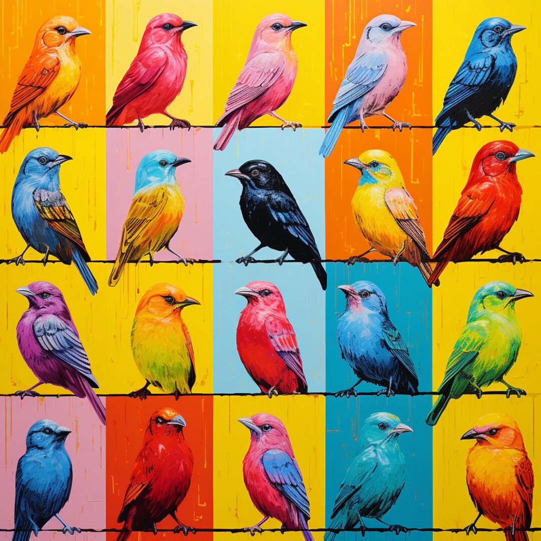Birds in Color Digital Download Art for Your Use....... We Can Put This ...