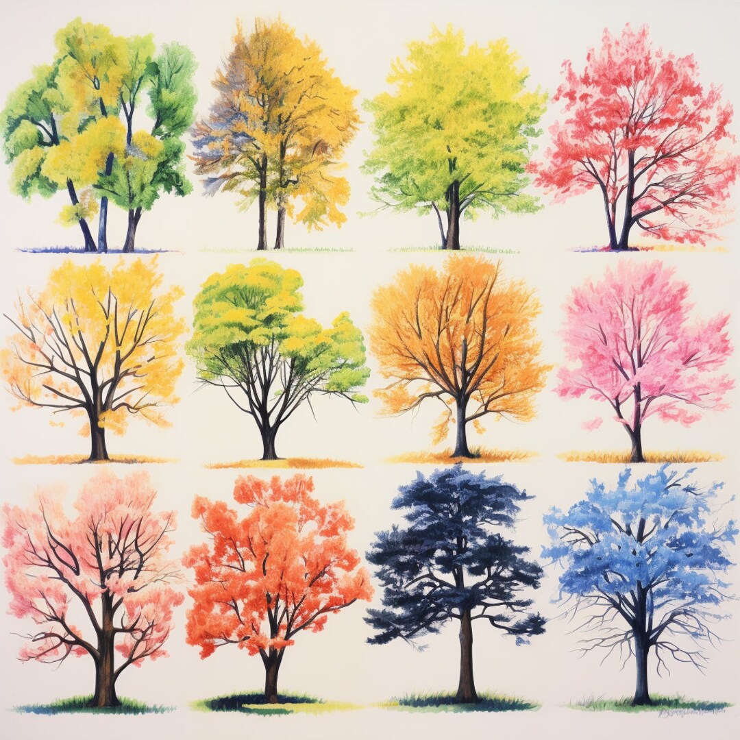 Tree 1-2 Digital Download Art 2 Digital Downloads for Your Use. We Can ...