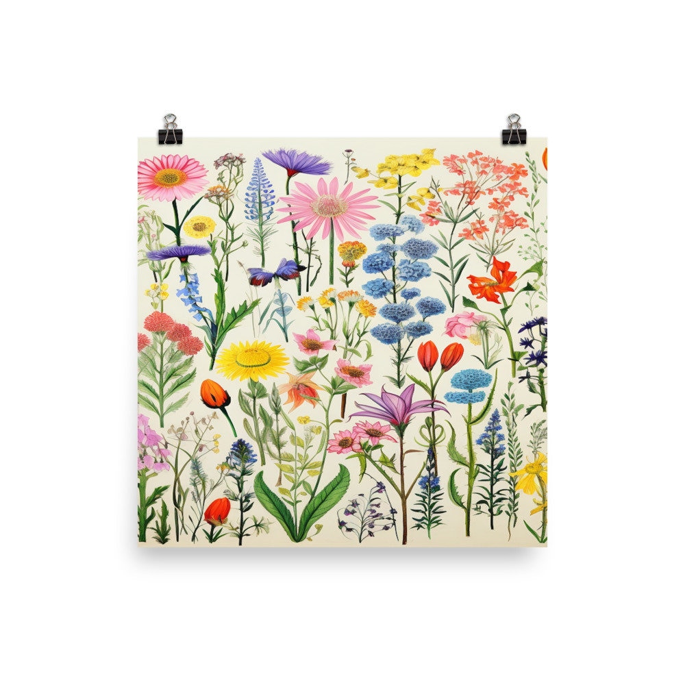 Wildflower Poster Wildflower Poster Art is Part of the Wildflower ...