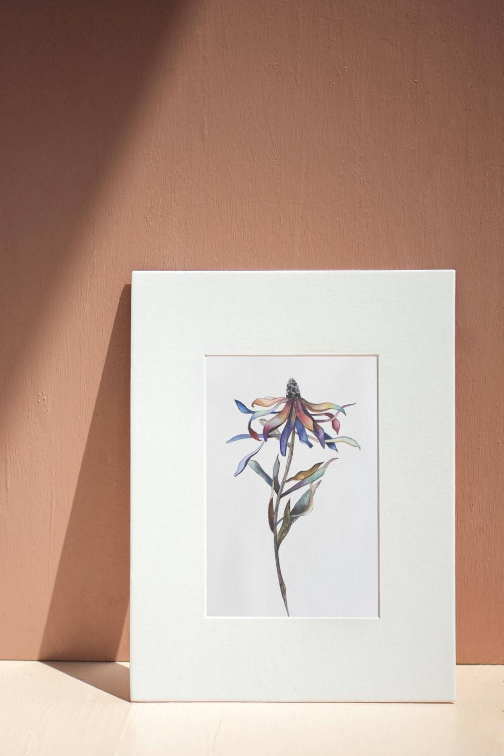 Leucadendron Original Watercolor Painting in Fantasy Style Contemporary ...
