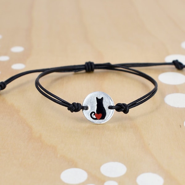 Black Cat Bracelet - Etsy