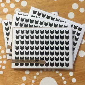 Tiny Black Cat Stickers, Cat Decals, Small Cat Silhouette Vinyl Decal ...