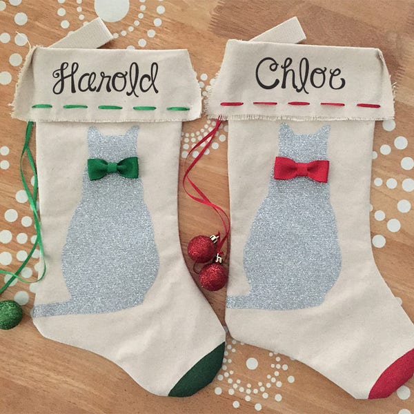 Cat Stocking - Etsy