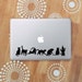 Black Cat Laptop Decal, Cat Car Decal, Black Cat Silhouette Decals, Cat ...