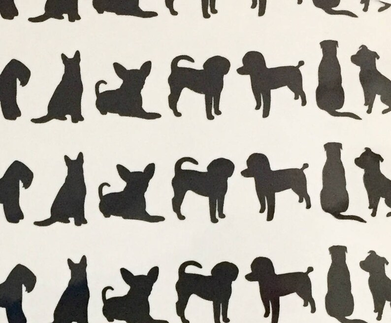 Tiny Dog Decals Dog Laptop Decals Small Black Dog Stickers | Etsy