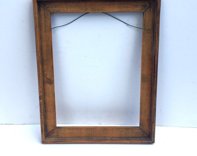 Vintage Large Wood Frame Natural Picture Frame 12 X 16 for Artwork ...