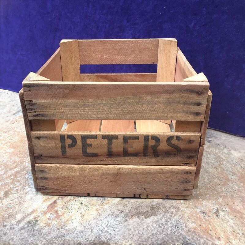 Reclaimed Wood Crate - Etsy