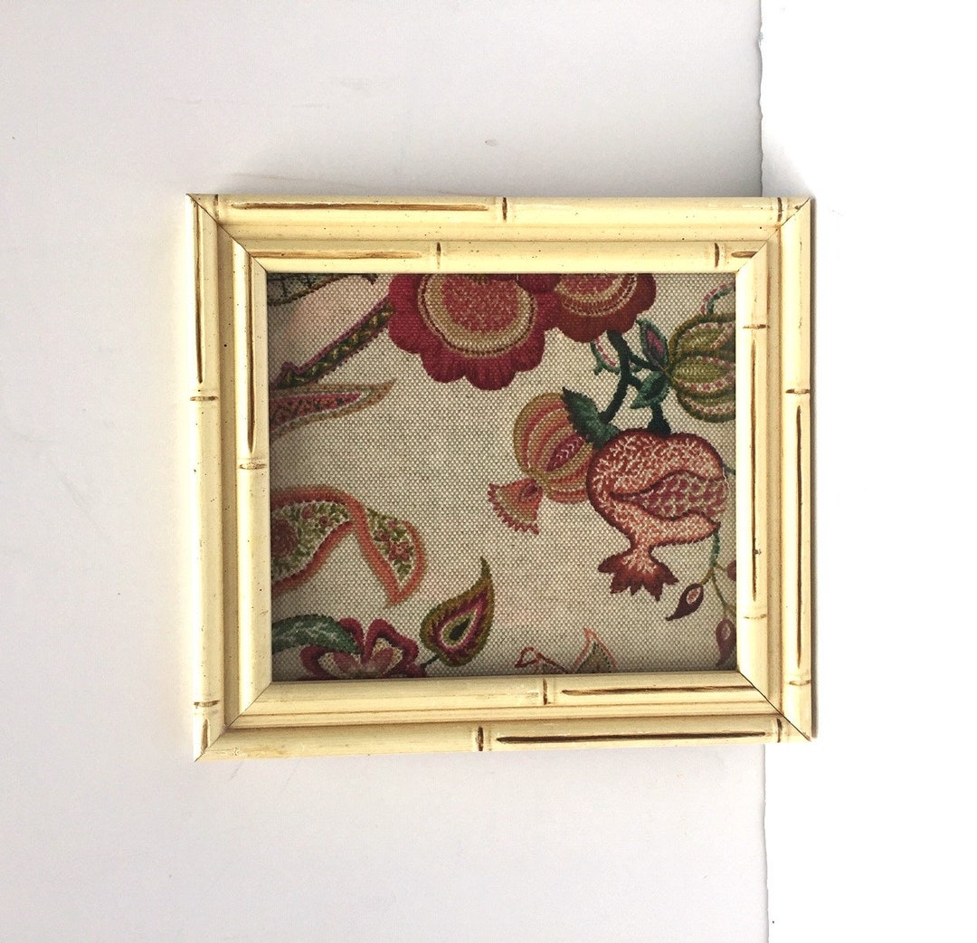 Framed Art Bamboo Frame Fabric Art in 7 X 10 Frame for Painting or ...