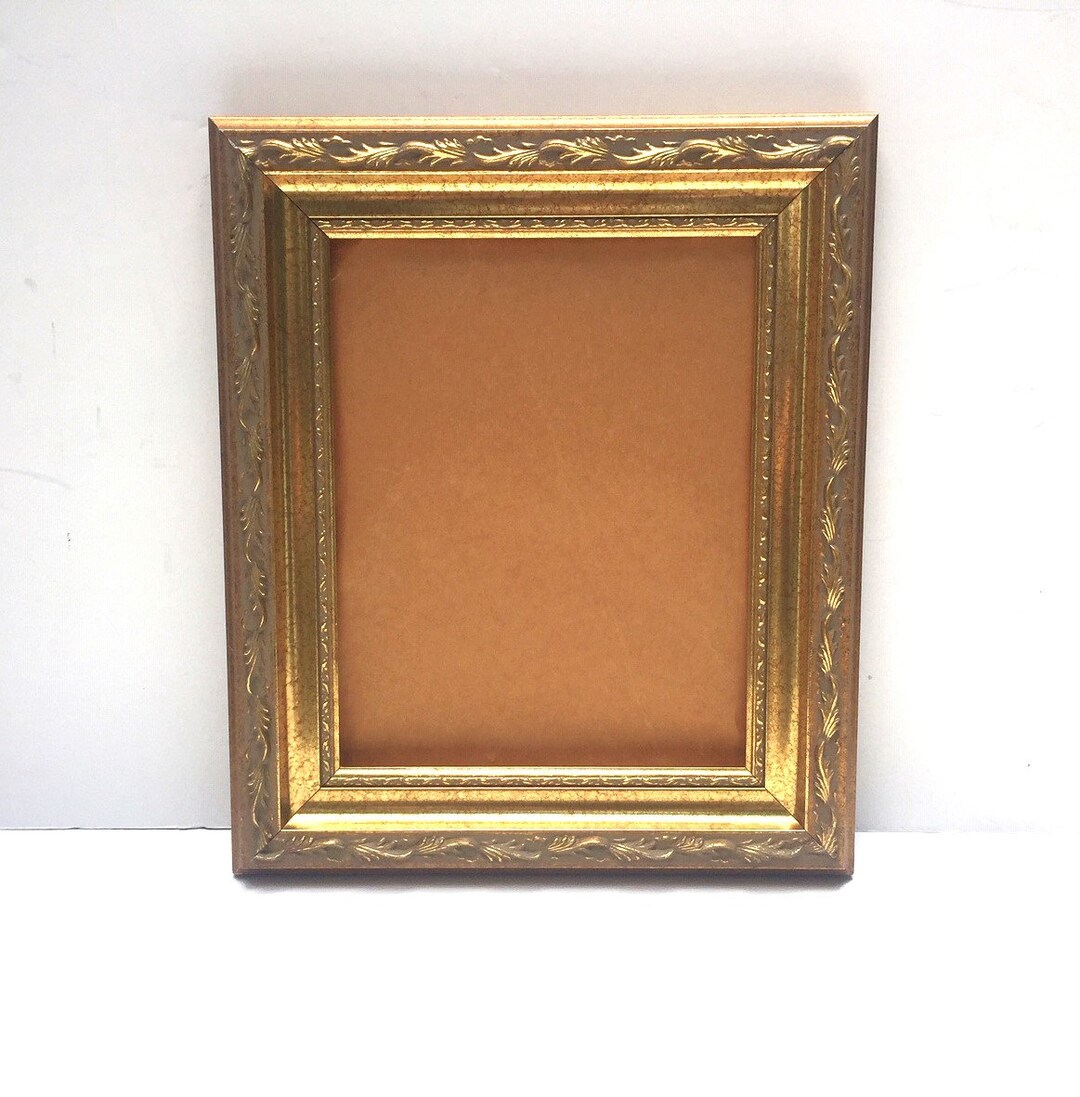 Vintage 8 X 10 Artwork Frame Gold Wood Ornate Picture Frame Art Open ...