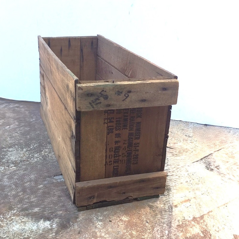 Reclaimed Wood Crate - Etsy