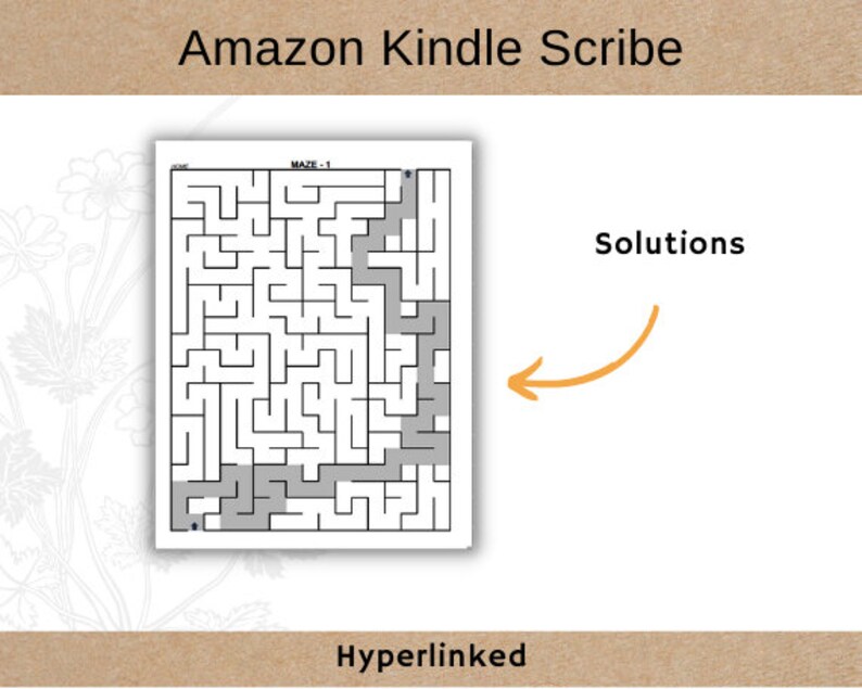 Maze Puzzles Easy100 Maze Puzzles for Amazon Kindle Scribe - Etsy