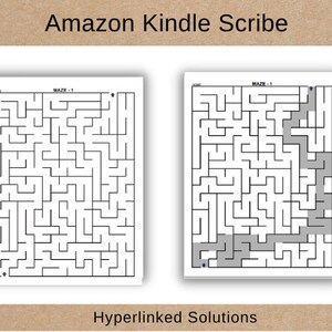 Maze Puzzles Easy100 Maze Puzzles for Amazon Kindle Scribe - Etsy