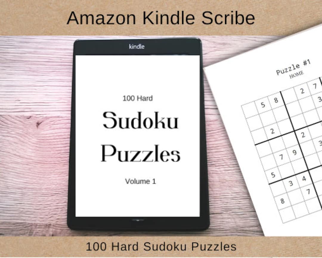 100 Sudoku Puzzles for Amazon Kindle Scribe Games, Scribe Pdf,mind ...