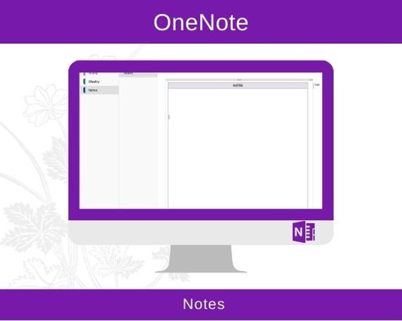 Weekly Meal Planner & Grocery List for Onenoteeditable - Etsy