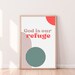 Printable Scripture Art, God is Our Refuge, Psalm 62 Poster, Instant ...