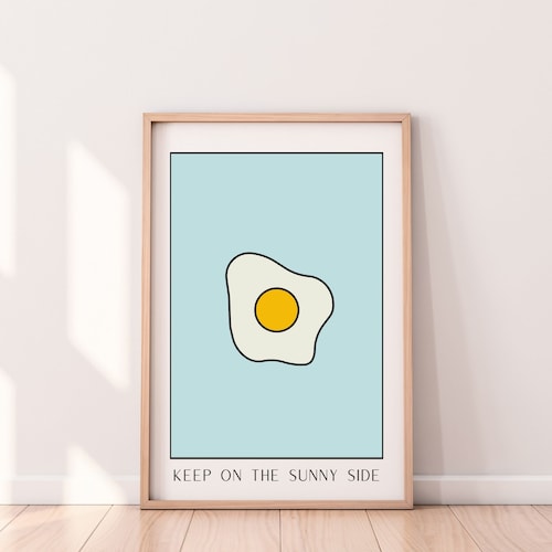 Fried Egg Printable Art for Kitchen Printable Poster for - Etsy