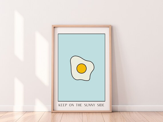 Fried Egg Printable Art for Kitchen Printable Poster for - Etsy